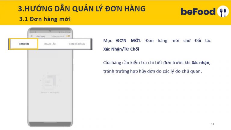 Be | Hướng dẫn sử dụng ứng dụng beMerchant