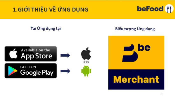Be | Hướng dẫn sử dụng ứng dụng beMerchant