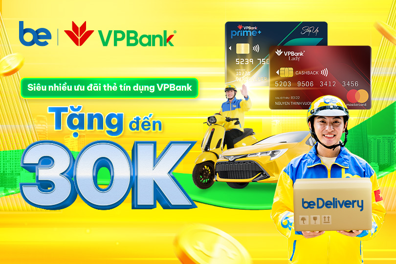 Be | Siêu nhiều ưu đãi thẻ tín dụng VP Bank