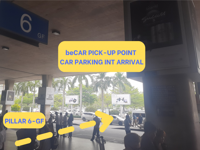 Guide to pick-up BeCar opposites pillar 6-GF car parking from Domestic ...
