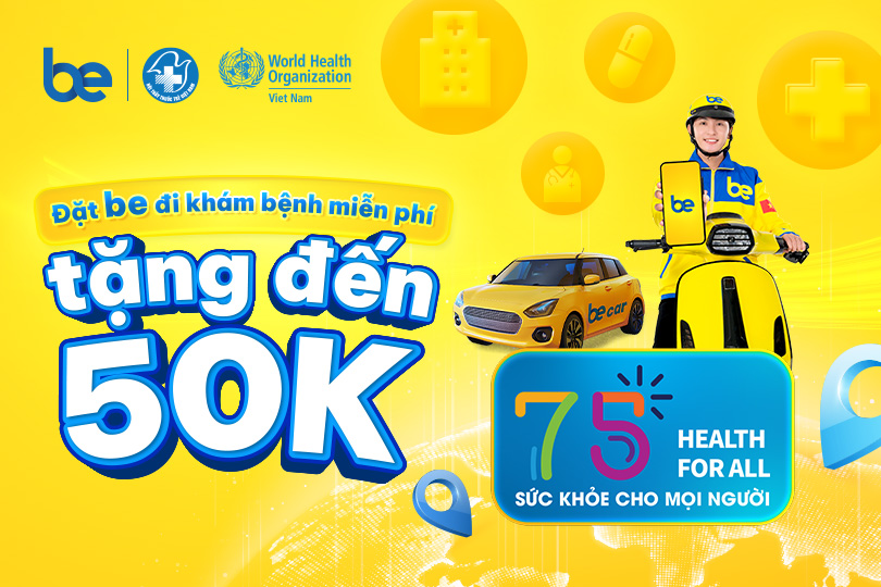 ĐẶT BE ĐI KHÁM BỆNH MIỄN PHÍ – Be